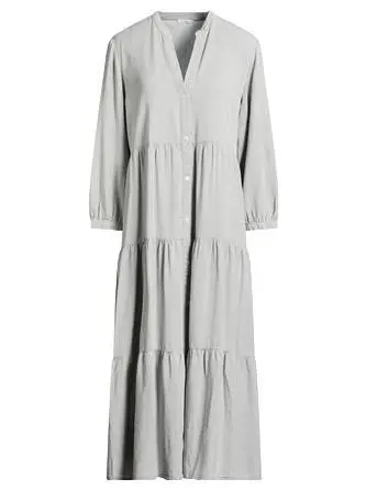 True Religion Light Tencel Maxi Shirt Dress - Grey
