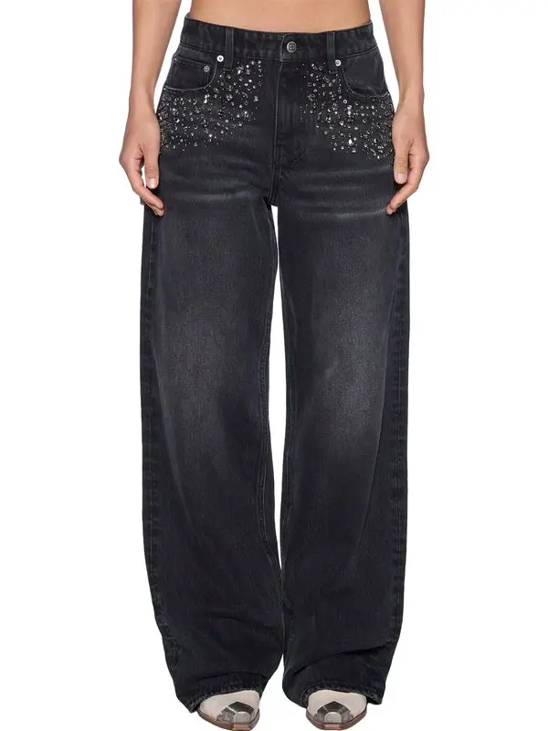 Ksubi Low Rider Opium Krystal Jeans - Black