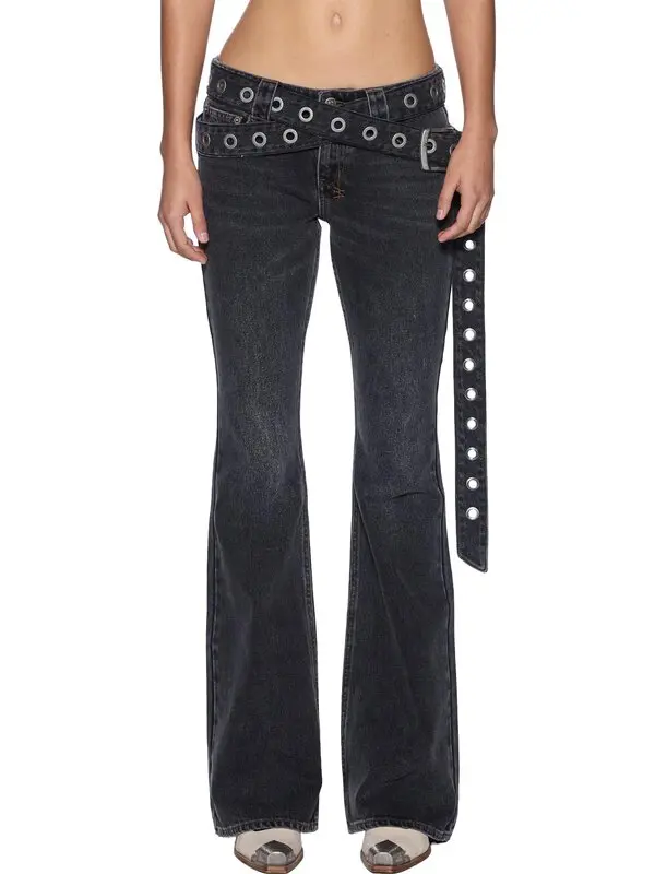Ksubi Soho Lo Jean Opium Belted - Black