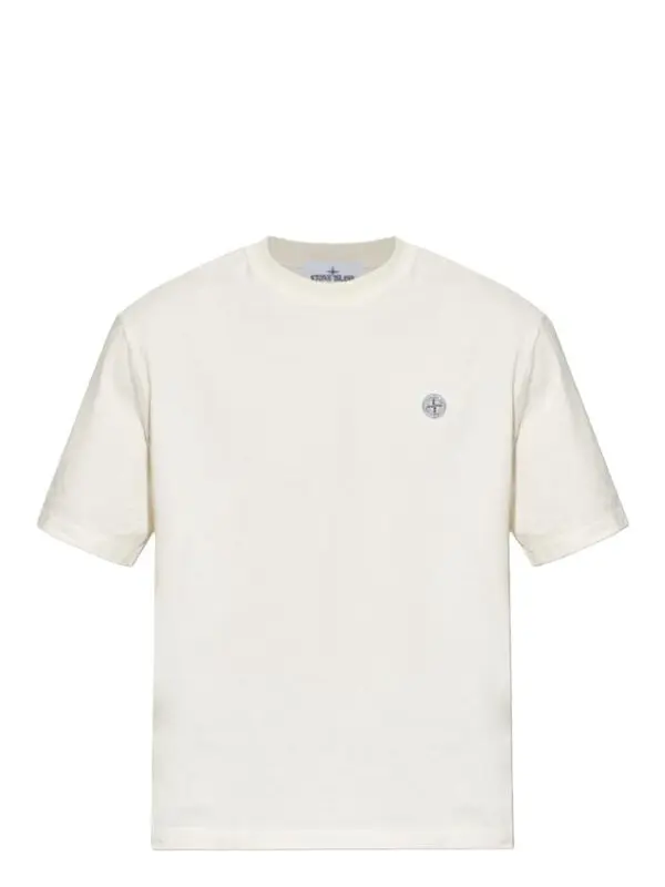 Stone Island Short Sleeve Crewneck T-shirt - Ivory