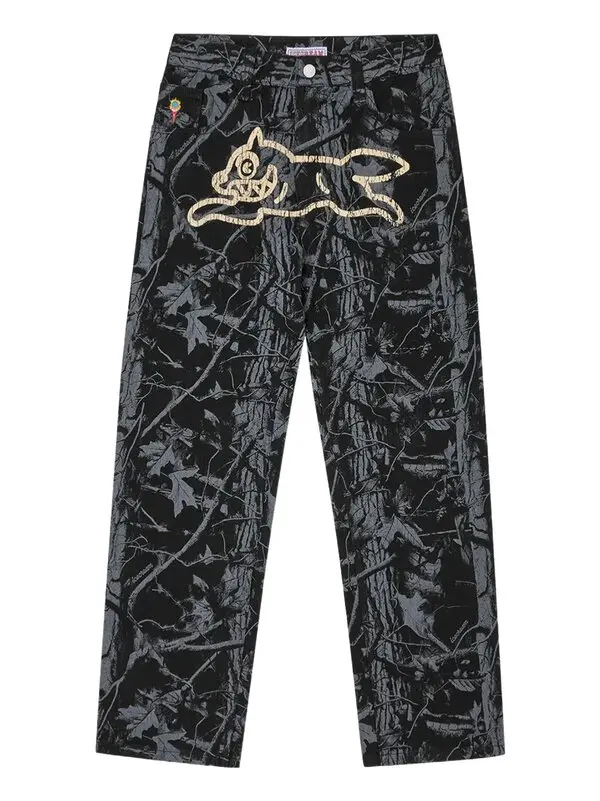 ICECREAM Printed Jeans - Black