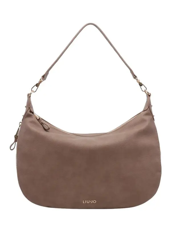 Liu Jo Zipped Shoulder Bag With Adjustable Strap - Brown