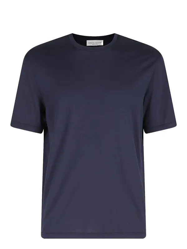 ROBERTO COLLINA Short-sleeved T-shirt - Navy