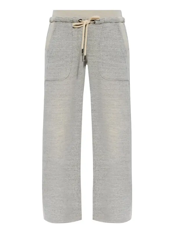 R13 Drawstring Panel Track Pants - Gray