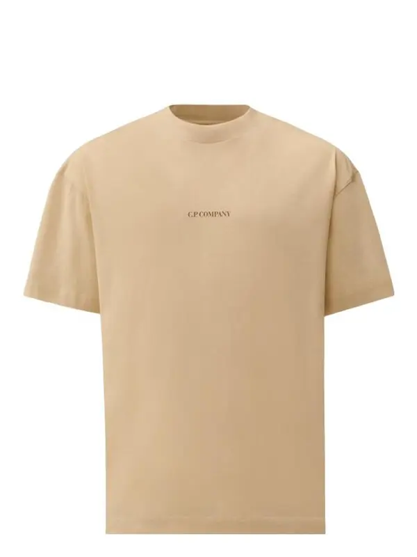 C.P. COMPANY Logo Print T-shirt - Nude