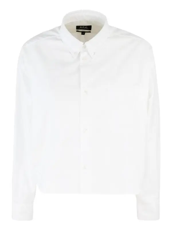 A.p.c. Long-sleeved Button-up Shirt - White