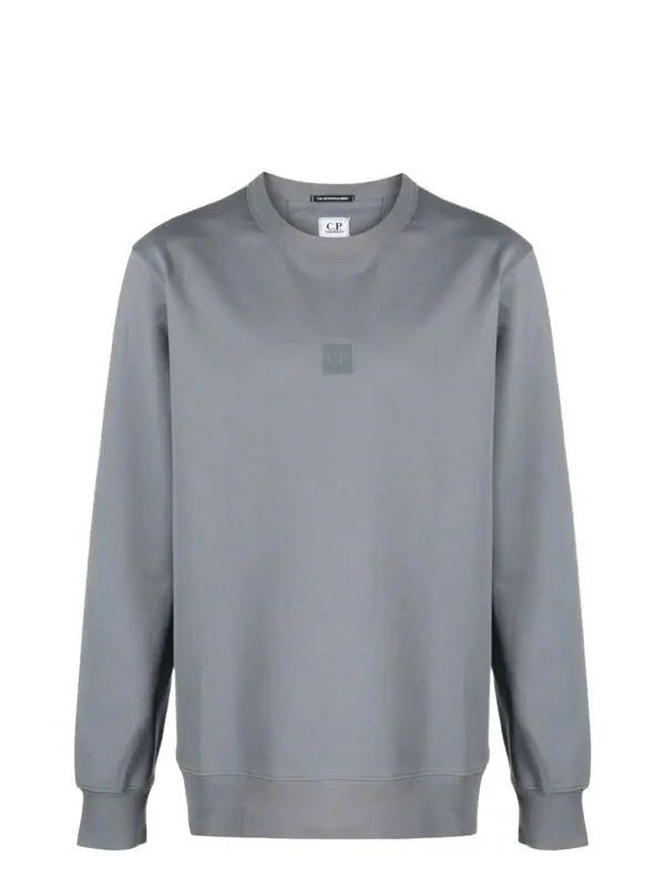 C.P. COMPANY Stretch Fleece Crewneck Sweatshirt - Gray