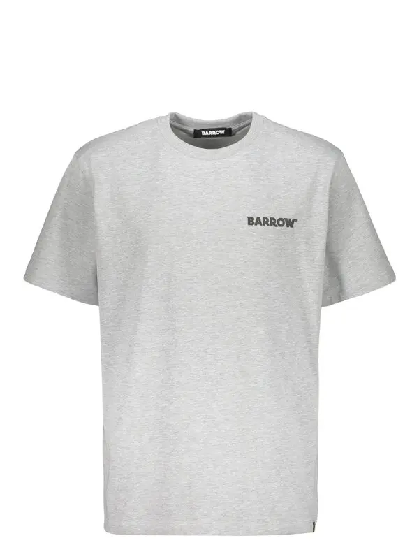 BARROW Logo-detail Short-sleeve T-shirt - Grey
