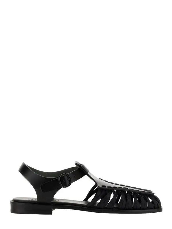 Hereu Alaro Leather Sandals - Black