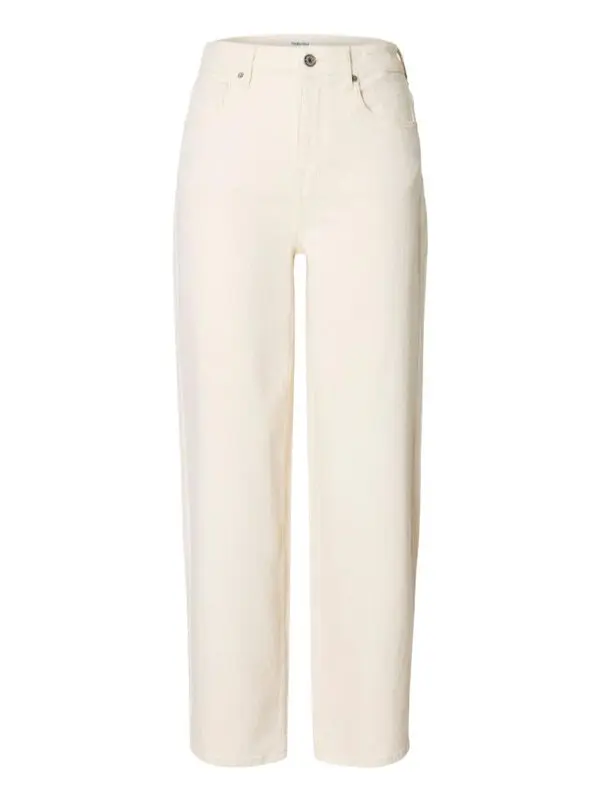 SELECTED Buttoned Jeans Barrel Fit - Egret