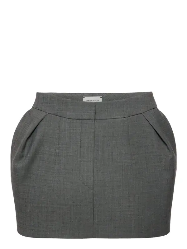 Magda Butrym Tailored Mini Skirt - Grey