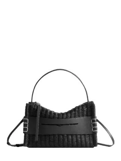 J.W.ANDERSON Jw Anderson Woven Loafer Bag - Black