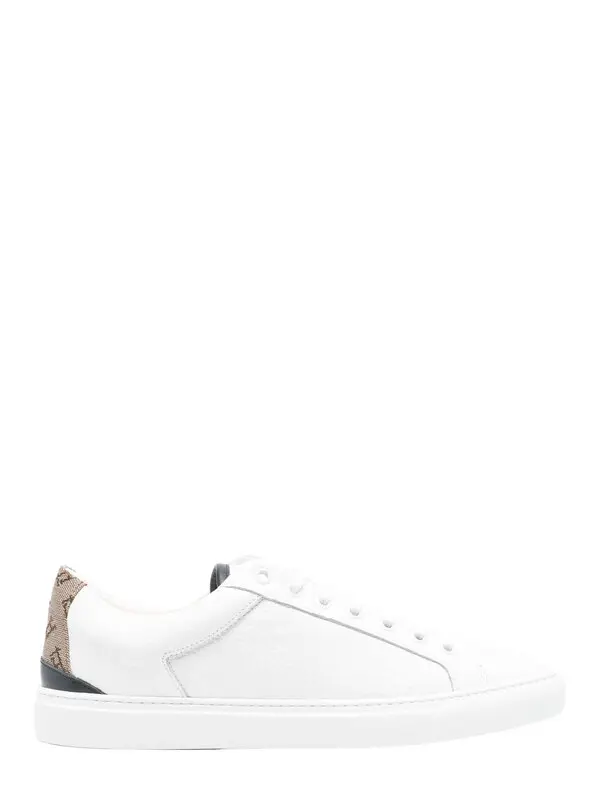 Herno Lace-up Low-top Sneakers With Logo Detail - White