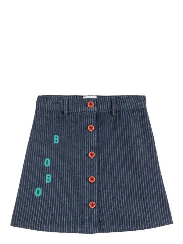 BOBO CHOSES A-line Skirt With Monogram Pattern - Blue