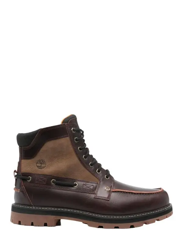 Timberland Lace-up Boots With Embossed Logo Detail - Black