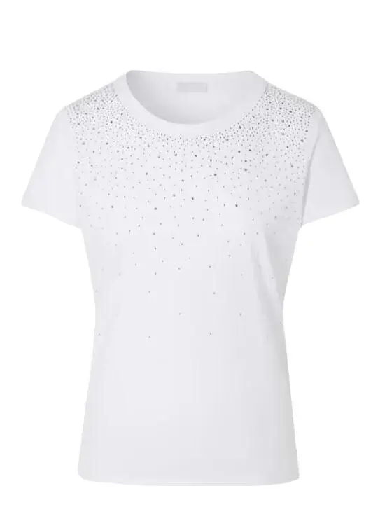 Liu Jo Embellished Crewneck T-shirt - White