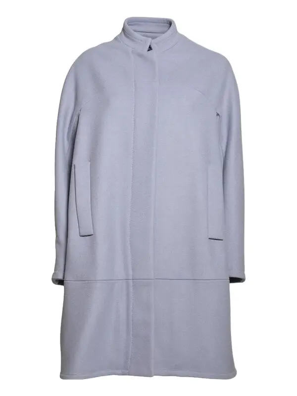 GIANLUCA CAPANNOLO Mandarin Collar Coat - Gray