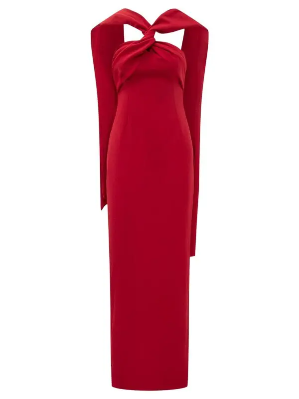 Solace London Rona Maxi Dress - Red