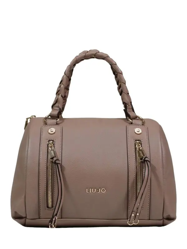 Liu Jo Zippered Shoulder Bag With Top Handle - Brown