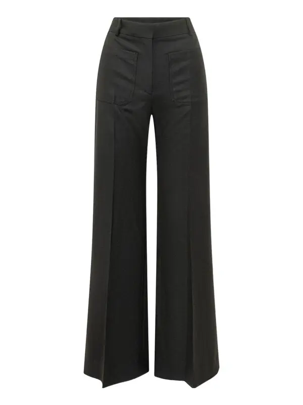 Victoria Beckham Alina Wide-leg Trousers - Black