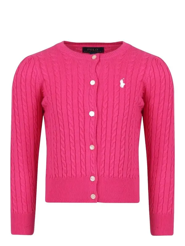 Polo Ralph Lauren Long Sleeve Knitted Cardigan - Pink