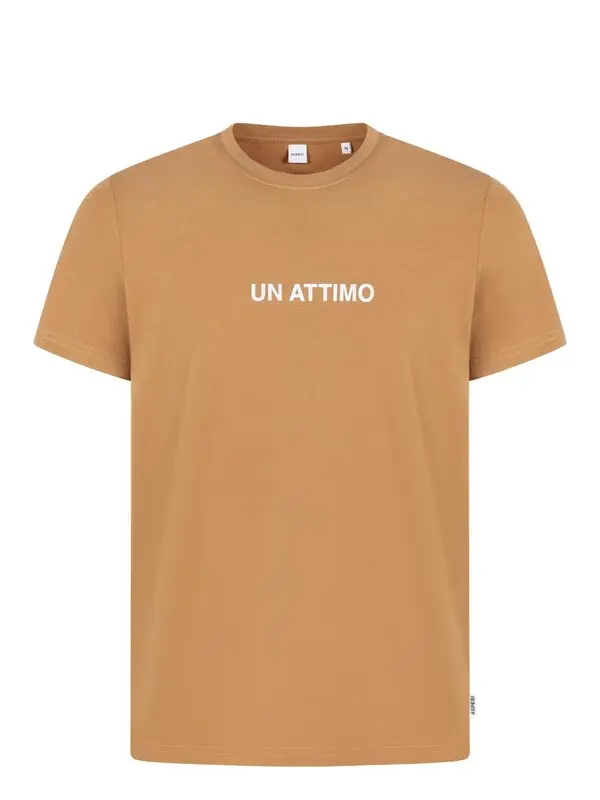 Aspesi Round-neck Short-sleeved T-shirt - Nude
