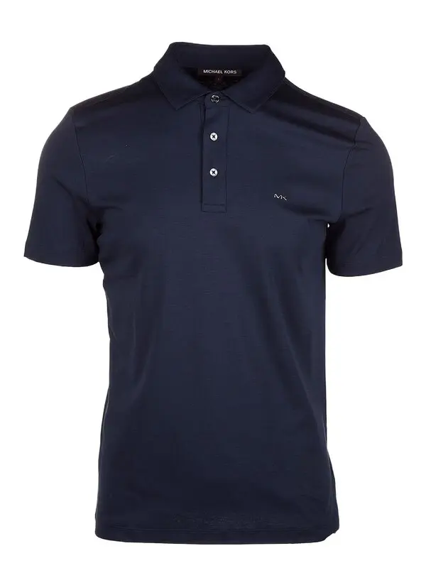 Michael Kors Logo Embroidered Polo Shirt - Black