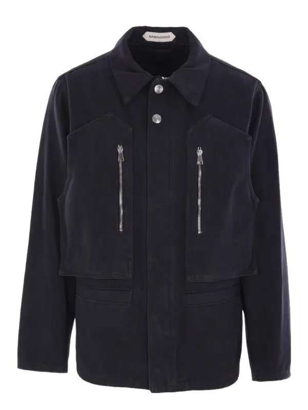 NAMACHEKO Cotton Zip Up Jacket - Black