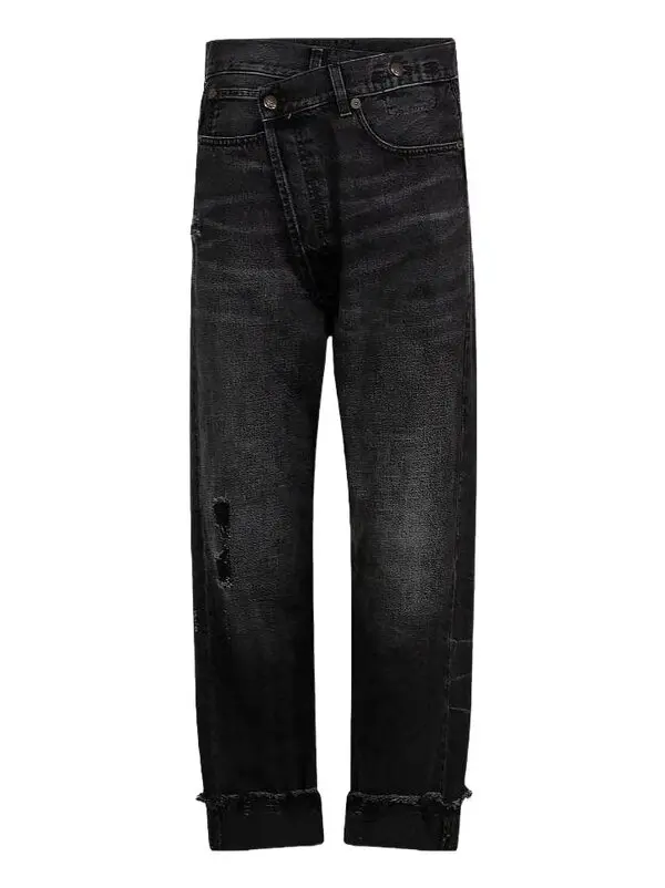 R13 Crossover Waistband Jeans - Black