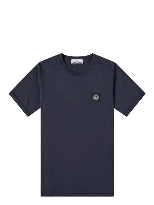 Stone Island Logo Patch Crewneck T-shirt - Blue