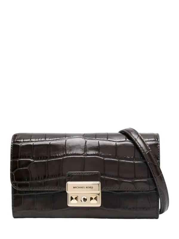 Michael Kors Small Tribeca Cross Body Bag - Chocolate