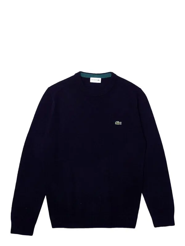 Lacoste Embroidered Crewneck Pullover - Black