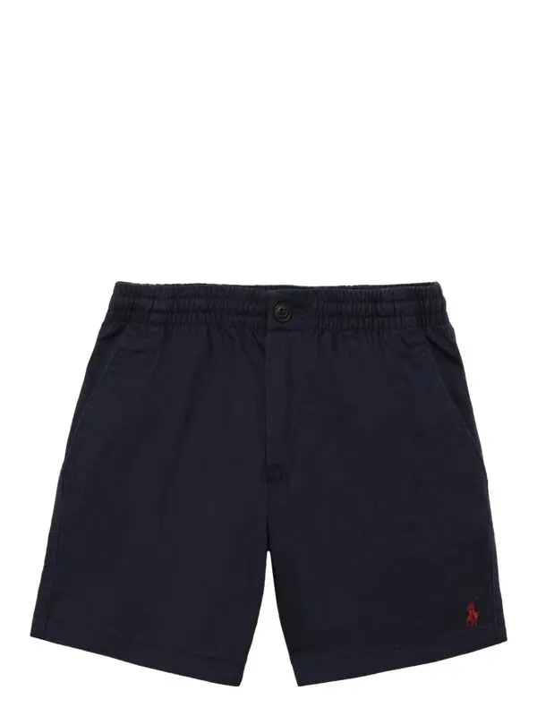 Polo Ralph Lauren Stretch-cotton Logo Embroidered Shorts - Black
