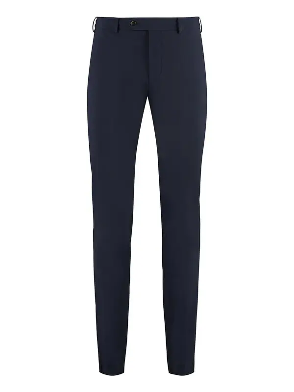PT TORINO Tailored Straight-leg Trousers - Blue