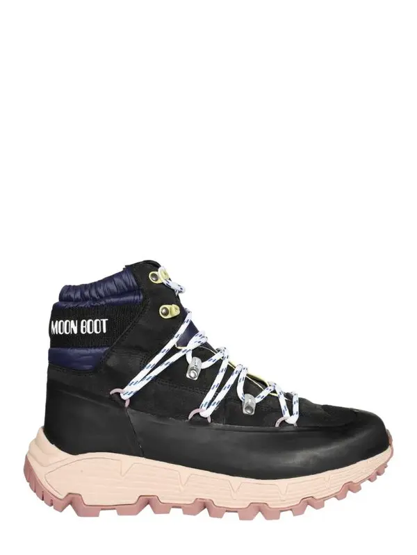 Moon Boot Lace-up Ankle Boots - Black