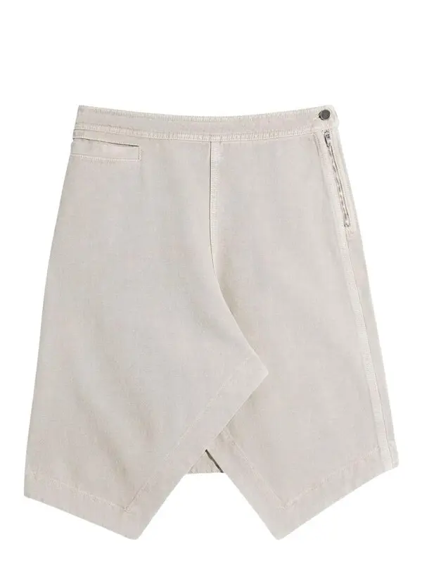 LEMAIRE Asymmetric Knee-length Skirt - White