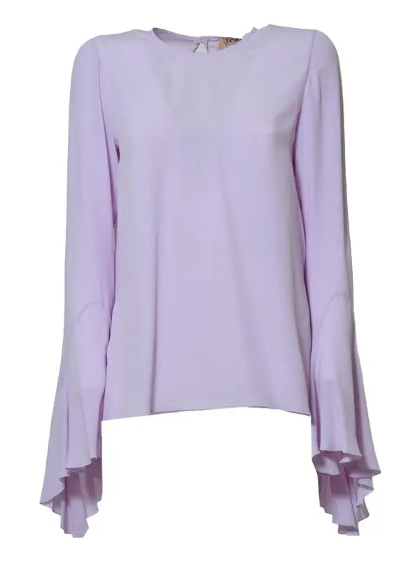 N.21 Logo Long-sleeved Blouse - No