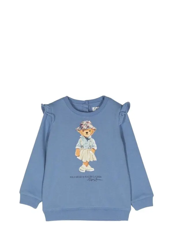 Ralph Lauren Polo Bear Printed Sweatshirt - Blue
