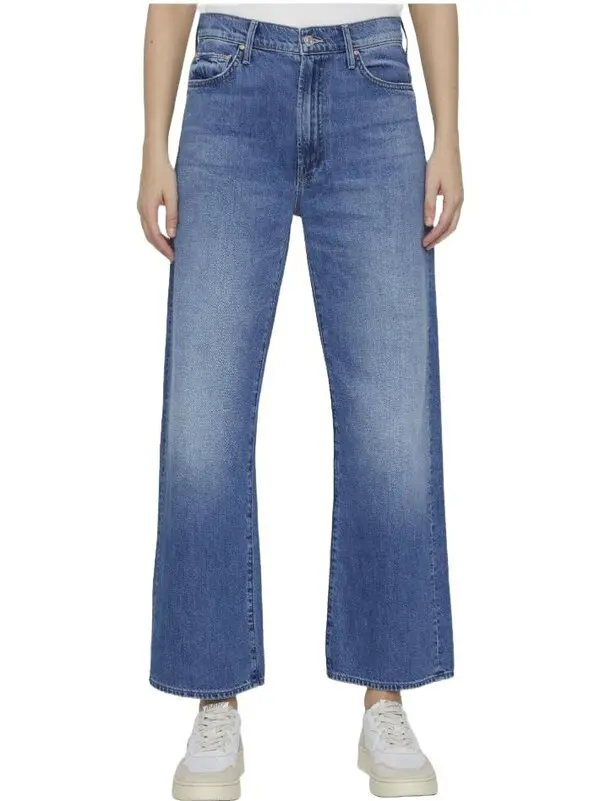 MOTHER The Dodger Ankle Cropped Jeans - Blue