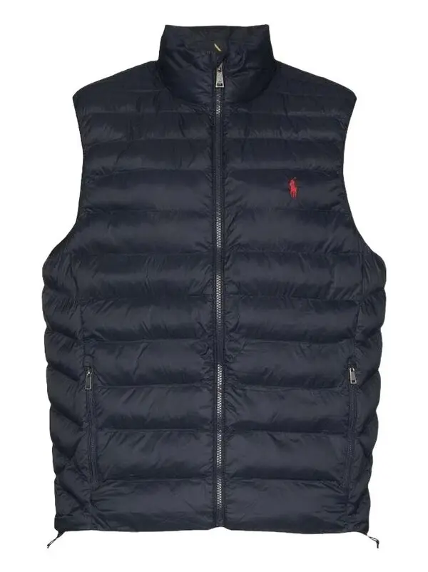 Polo Ralph Lauren Padded Vest With Embroidered Logo - Navy