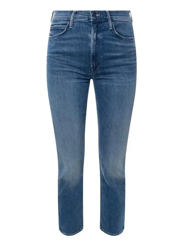 MOTHER The Mid Rise Dazzler Ankle Jeans - Blue