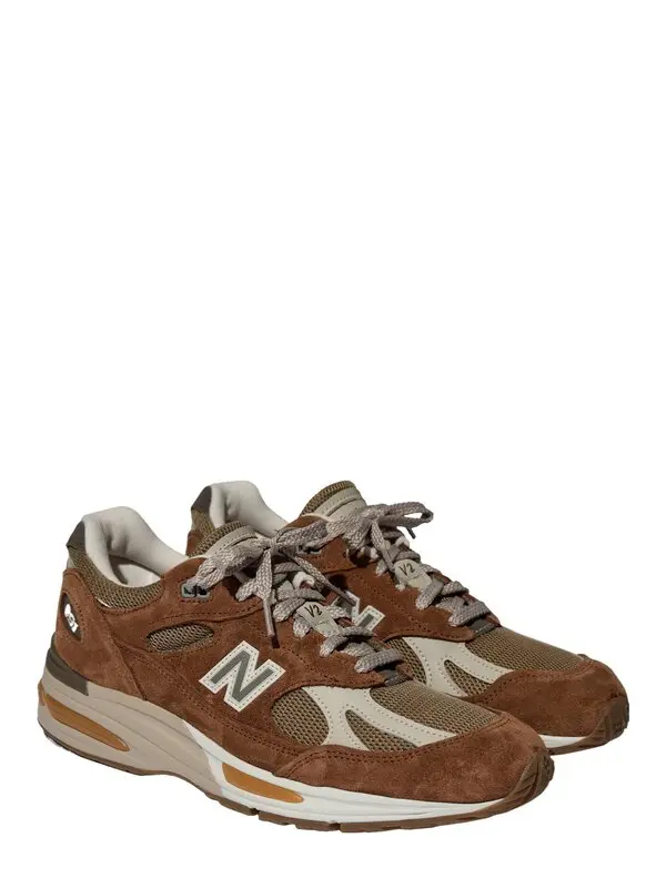 NEW BALANCE 991v2 Lace-up Sneakers - Brown