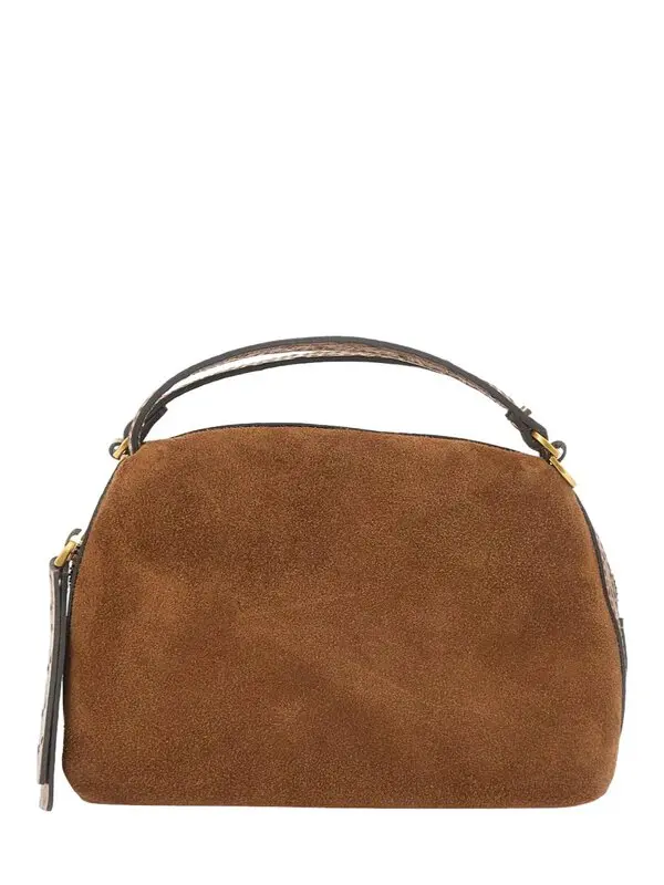 GIANNI CHIARINI Alifa Ostrich-effect Tote Bag - Brown