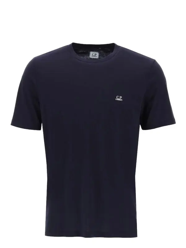 C.P. COMPANY Short-sleeved Round Neck T-shirt - Black