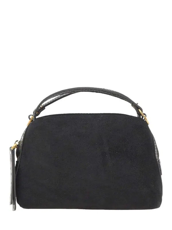 GIANNI CHIARINI Alifa Suede Handbag - Black