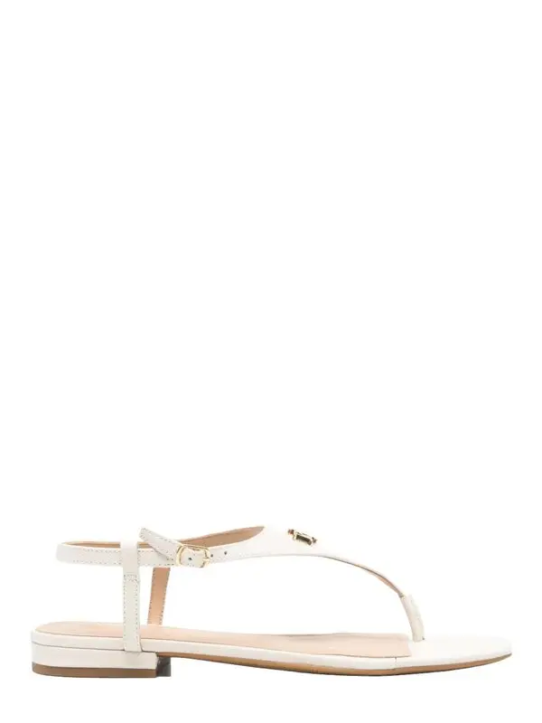 Ralph Lauren T-bar Strap Sandals - Nude
