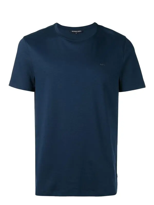 Michael Kors Logo Embroidered Crewneck T-shirt - Blue