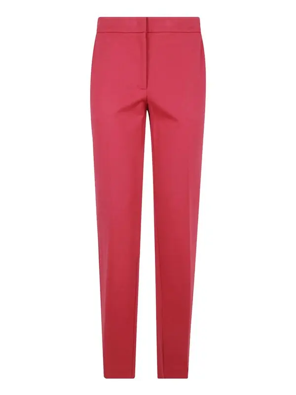 TWINSET Tailored Cigarette Trousers With Ironed Crease - Red