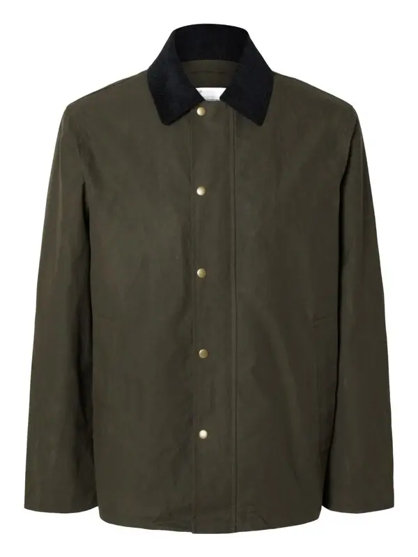 SELECTED Lapel Long Sleeve Casual Jacket - Black