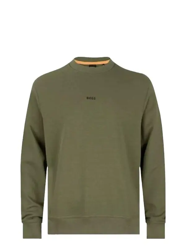 Hugo Boss Boss Logo Detailed Regular-fit Sweatshirt - Green